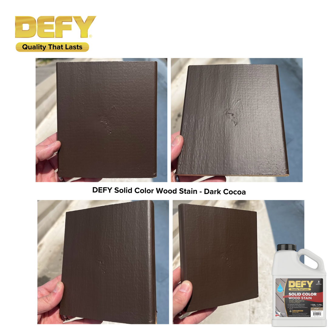 DEFY Solid Color Stain Sample Kit