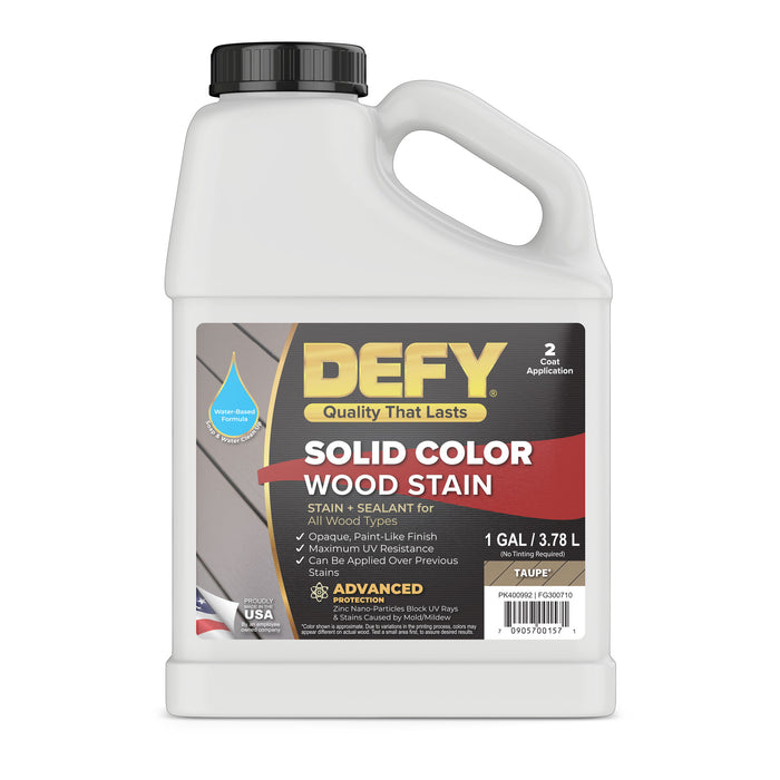 DEFY Solid Color Wood Stain | Solid Deck Stain