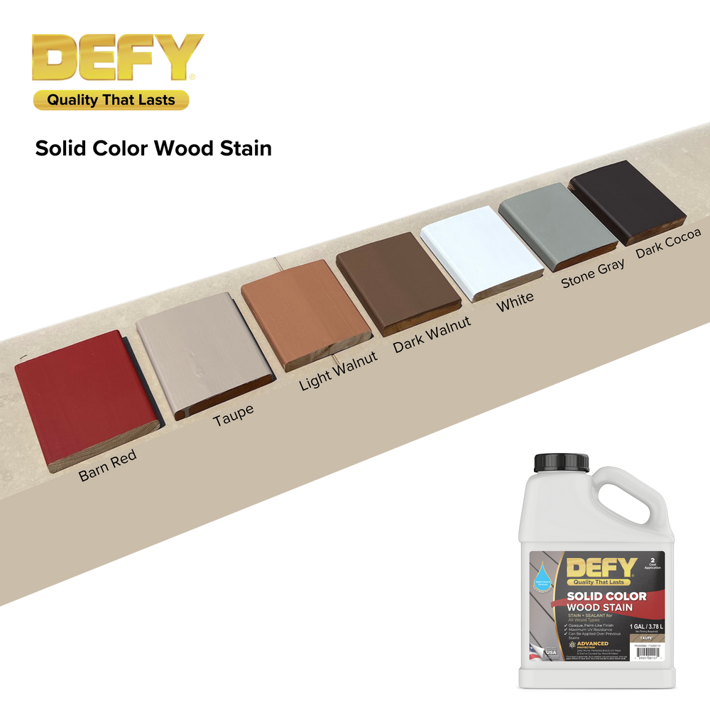 DEFY Solid Stain Samples