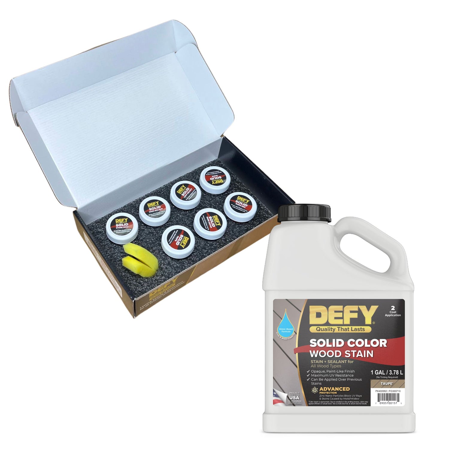 DEFY Solid Color Stain Sample Kit
