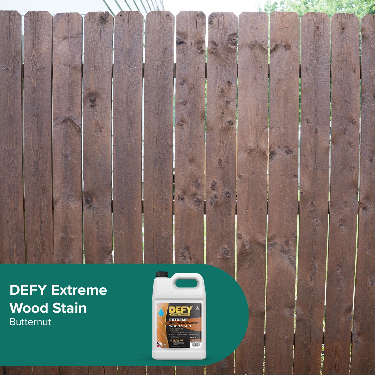 DEFY Extreme Semi-Transparent Waterproof Wood Stain