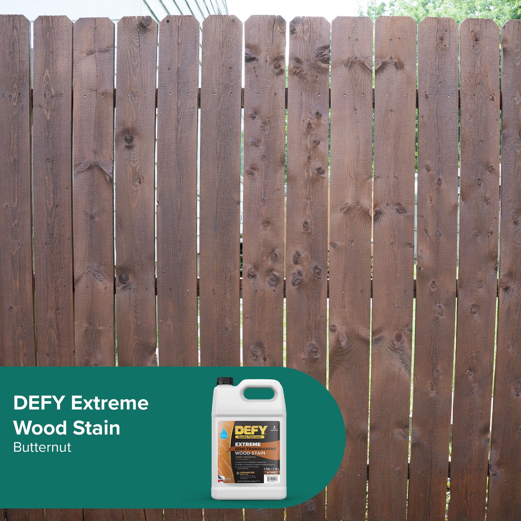 DEFY Extreme Semi-Transparent Waterproof Wood Stain