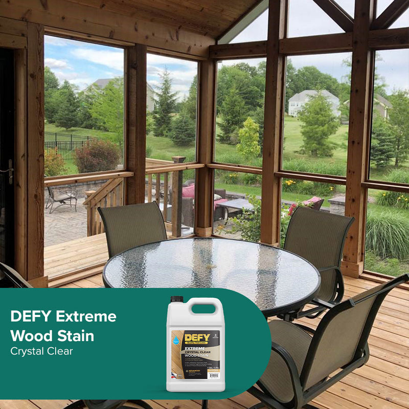 DEFY Extreme Crystal Clear Wood Stain | Clear Deck Stain