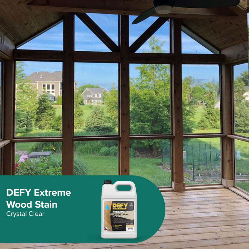 DEFY Extreme Crystal Clear Wood Stain | Clear Deck Stain