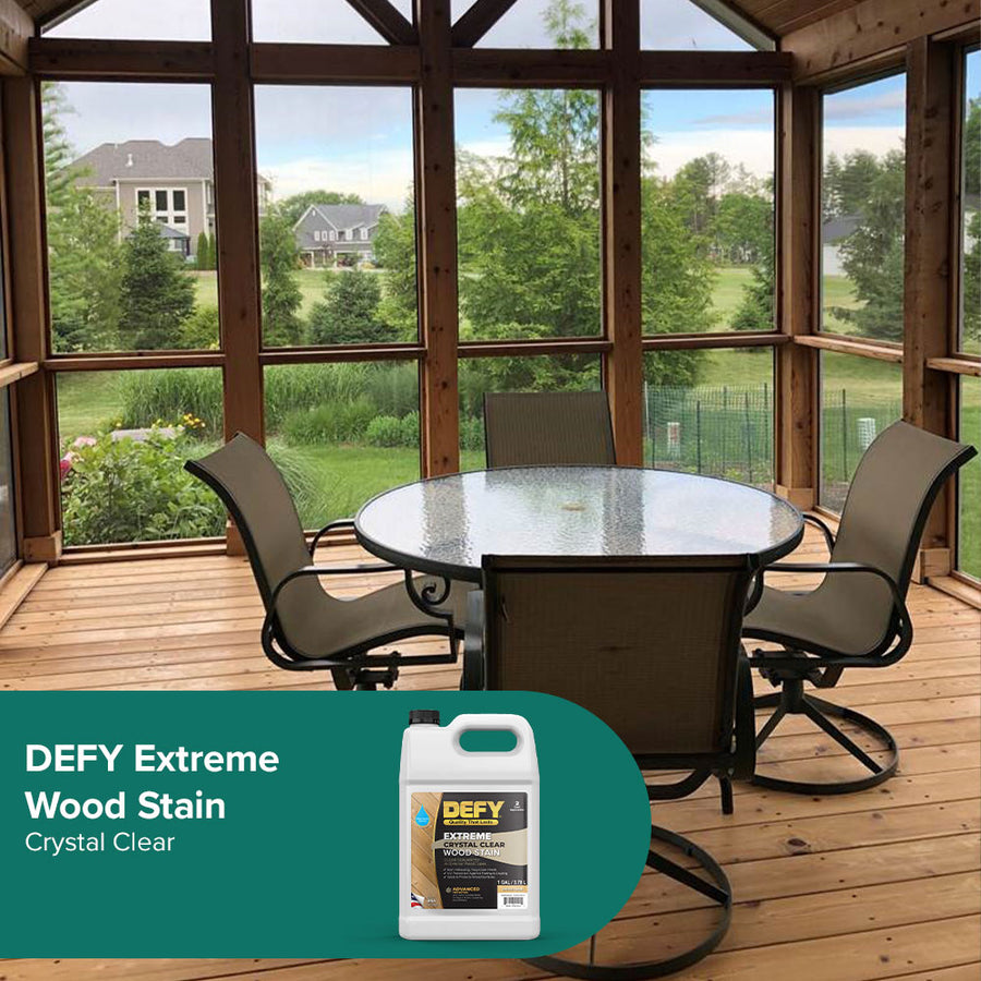 DEFY Extreme Crystal Clear Wood Stain | Clear Deck Stain