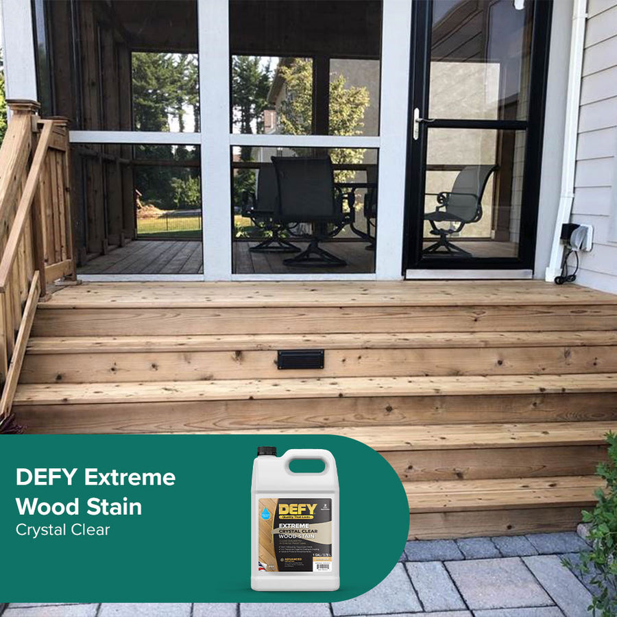 DEFY Extreme Crystal Clear Wood Stain | Clear Deck Stain